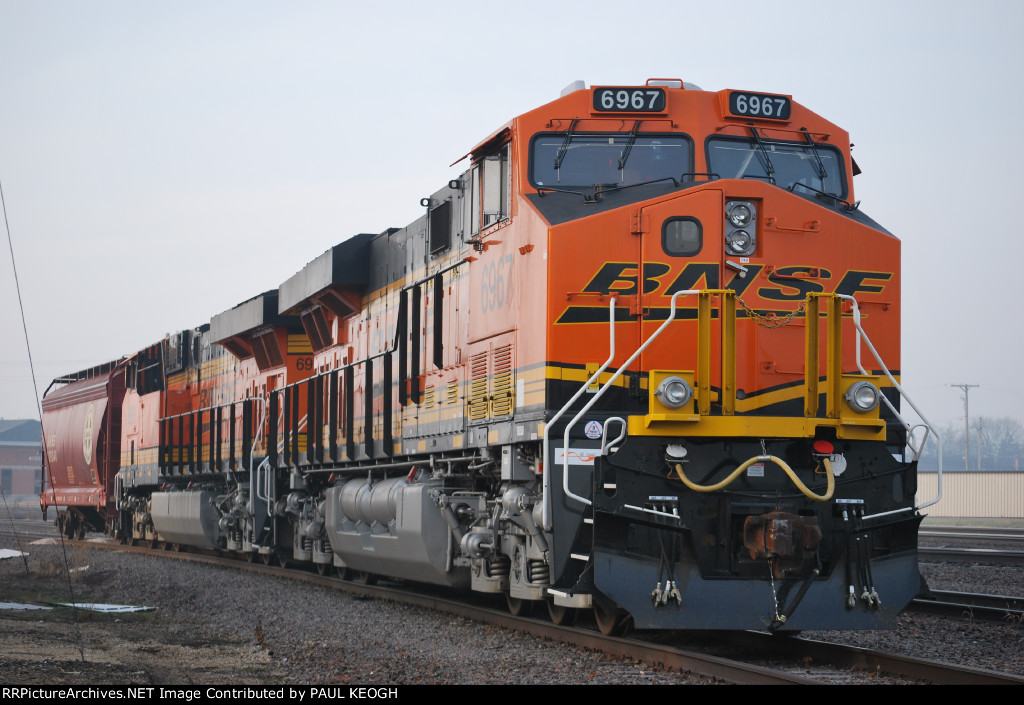 The Two C4's sit on the siding as you see the Fog in the Background.